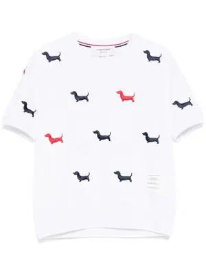 Thom Browne Hector Dog T-shirt - White