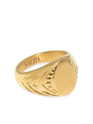 NIALAYA JEWELRY Plated Brass Ring - Gold