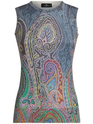 Etro Paisley Camis Tanks For Women