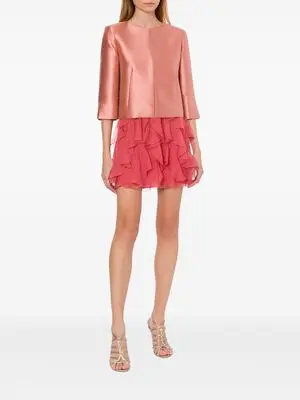 Alberta Ferretti Satin Jacket - Pink