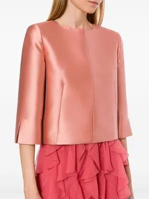 Alberta Ferretti Satin Jacket - Pink