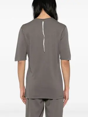 LABEL UNDER CONSTRUCTION Raw Edge T-shirt - Grey