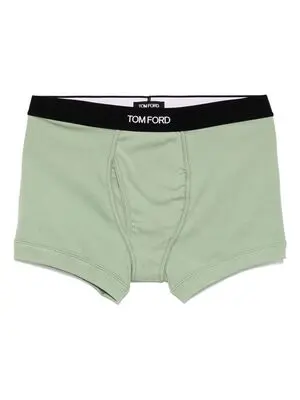 TOM FORD Logo Jacquard Boxer Brief - Green