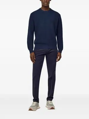 Boggi Milano Ribbed Sweater - Blue