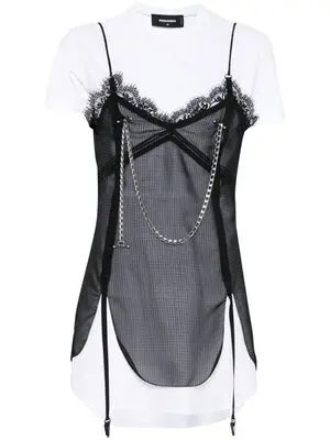 Dsquared2 Pierced Apron Dress