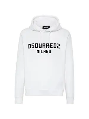 Dsquared2 Logo Print Hoodie - White