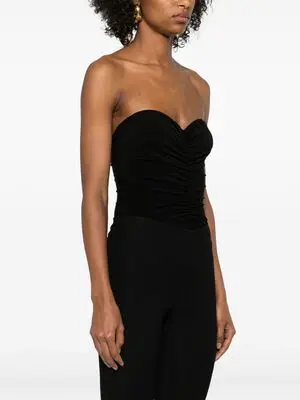 Norma Kamali Mio Bodysuit - Black