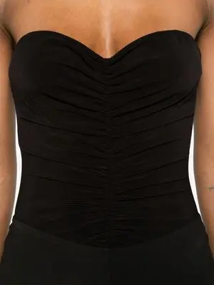 Norma Kamali Mio Bodysuit - Black