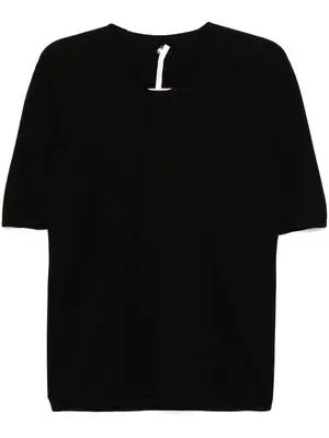 LABEL UNDER CONSTRUCTION Raw Edge T-shirt - Black