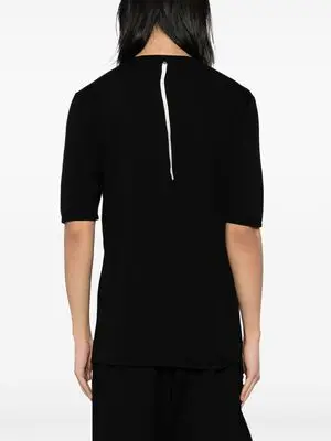 LABEL UNDER CONSTRUCTION Raw Edge T-shirt - Black