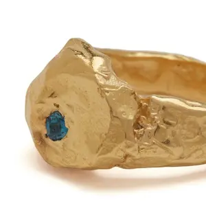 SIMUERO Marea Ring - Gold/blue