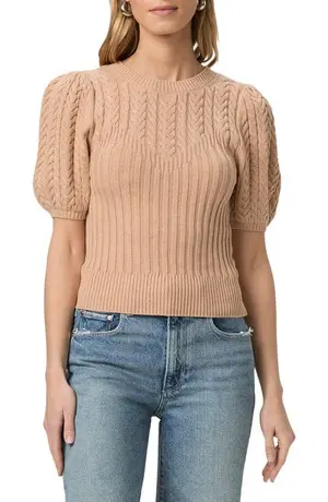 Paige Aeris Ribbed Cable Stitch Top