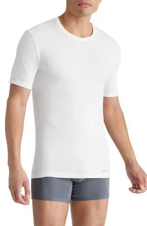 Tommy John 3-pack Second Skin Stay Tucked Crewneck Undershirts - White