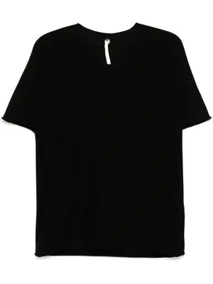 LABEL UNDER CONSTRUCTION Raw Edge T-shirt - Black