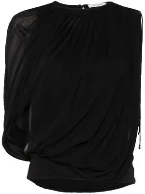 LANVIN Draped Jersey Top