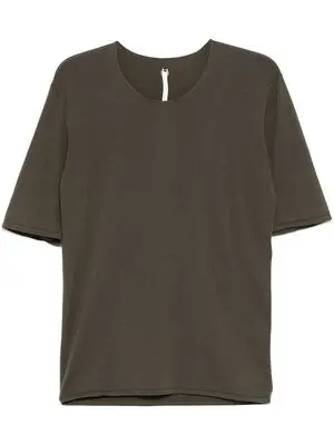 LABEL UNDER CONSTRUCTION Raw Edge T-shirt - Green