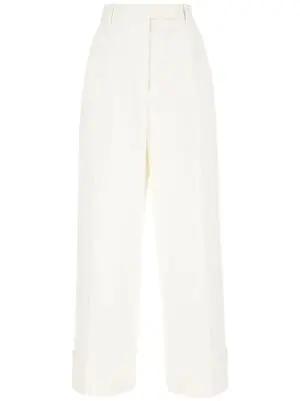 Thom Browne High-waisted Trousers - White
