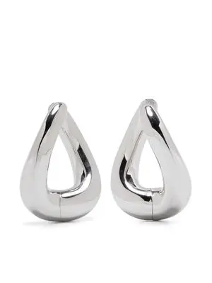 Tom Wood Twist Hoop Earrings - Silver