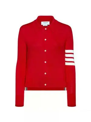 Thom Browne 4-bar Polo Shirt - Red