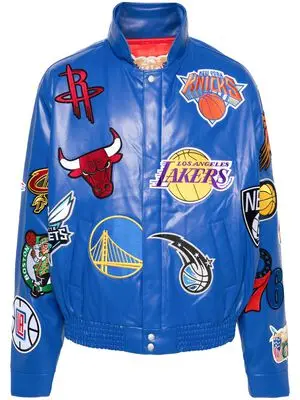JEFF HAMILTON Nba Collage Jacket - Blue