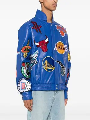 JEFF HAMILTON Nba Collage Jacket - Blue