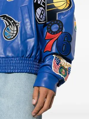 JEFF HAMILTON Nba Collage Jacket - Blue