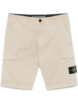 Stone Island Compass-badge Cargo Shorts - Neutrals