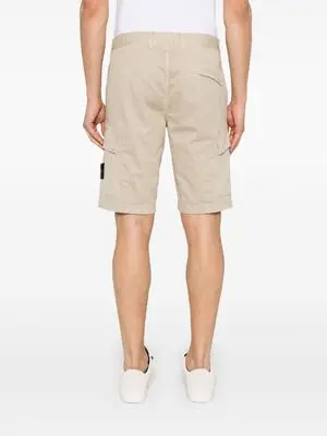 Stone Island Compass-badge Cargo Shorts - Neutrals