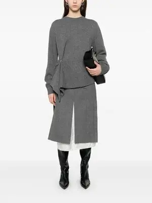 JIL SANDER Draped Panel Sweater