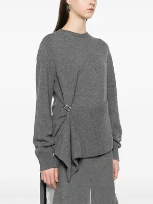 JIL SANDER Draped Panel Sweater