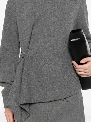 JIL SANDER Draped Panel Sweater