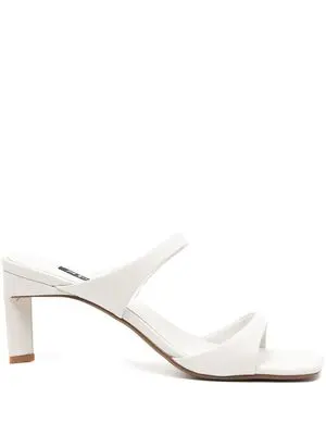 Senso White Square Toe Heels