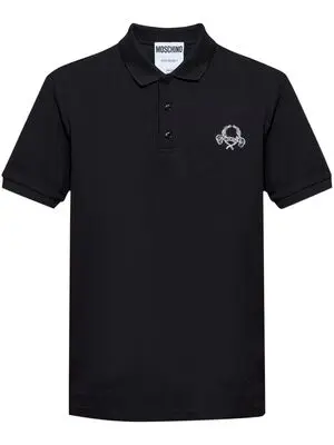 Moschino Cotton Polo Shirt - Black