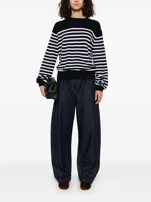 Khaite Viola Striped Sweater - Blue