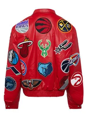 JEFF HAMILTON Nba Collage Jacket - Red