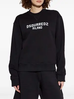 Dsquared2 Printed Sweatshirt - Black
