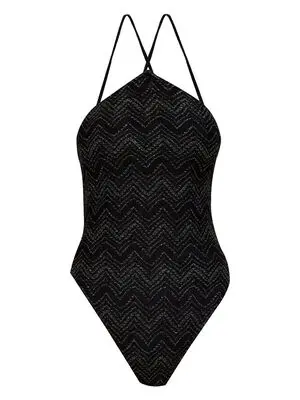 Missoni Lurex One-piece Swimsuit - Black