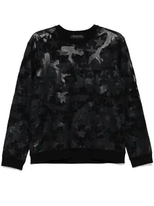 Valentino Garavani Camouflage Star-print Sweatshirt