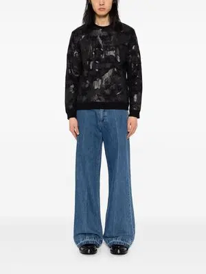 Valentino Garavani Camouflage Star-print Sweatshirt