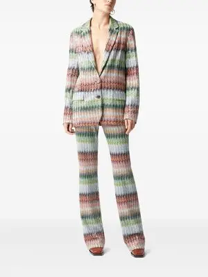 Missoni Zigzag-pattern Straight Trousers - Multicolour