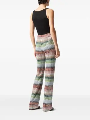 Missoni Zigzag-pattern Straight Trousers - Multicolour