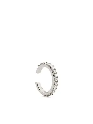WE BY WHITEBIRD 18kt White Gold Helena Diamond Earcuff - Silver