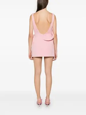 Magda Butrym Floral Appliqué Mini Sheath Dress - Pink