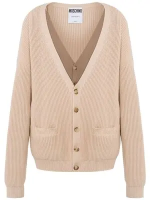 Moschino Ribbed-knit Cardigan
