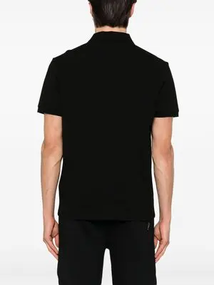 Moncler Year Of The Snake-patch Polo Shirt - Black