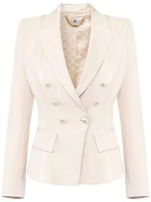 Elisabetta Franchi Crepe Satin Blazer