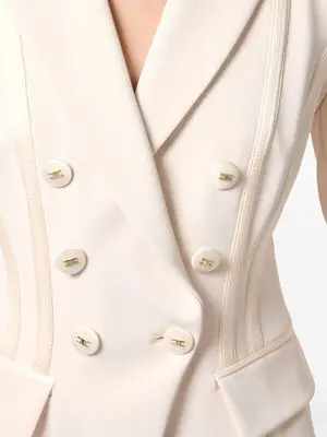 Elisabetta Franchi Crepe Satin Blazer