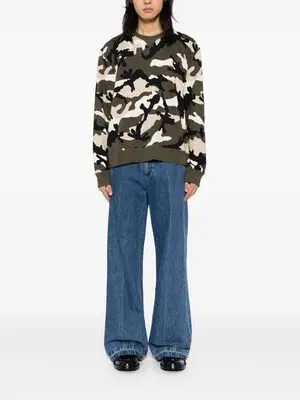 Valentino Garavani Camouflage-pattern Sweatshirt