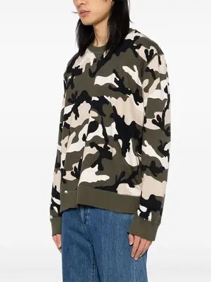 Valentino Garavani Camouflage-pattern Sweatshirt