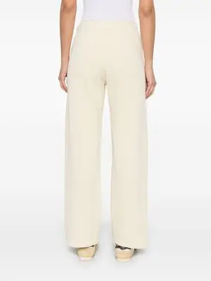 AUTRY Embroidered-logo Trousers - Neutrals
